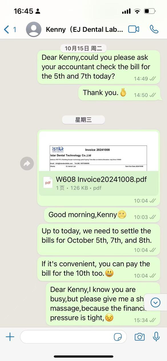 EJ Marketing Dental Lab, a Fraud Company - Istar leading China dental ...